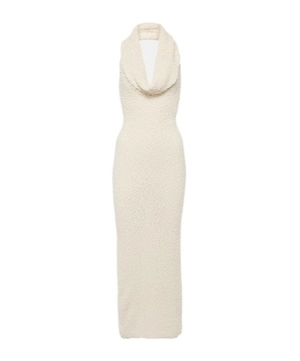 Magda Butrym Cotton-blend Bouclé Midi Dress - White