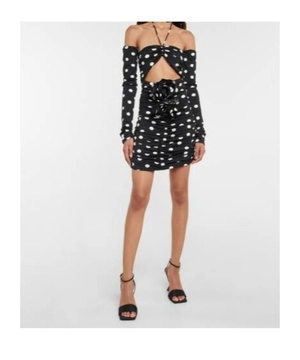 Magda Butrym Polka-dot Cutout Minidress