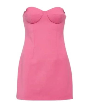 AREA Embellished Wool Minidress - Pink