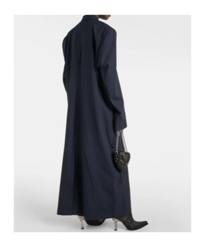Vetements Oversized Pinstriped Wool Coat