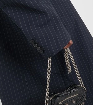 Vetements Oversized Pinstriped Wool Coat