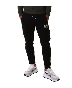 Emporio Armani Logo Logo Sweatpants - Black