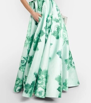 EMILIA WICKSTEAD Merope Strapless Floral Gown