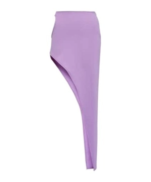 David Koma Asymmetrical Wool Maxi Skirt - Purple