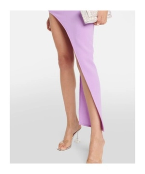 David Koma Asymmetrical Wool Maxi Skirt