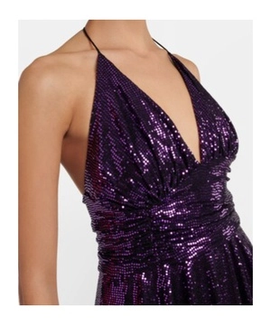 Alexandre Vauthier Embellished Asymmetrical Midi Dress