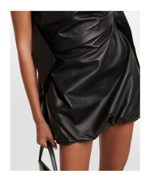 Attico Strapless Leather Minidress