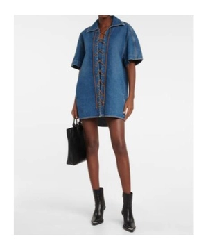 PETAR PETROV Amos Denim Mini Dress