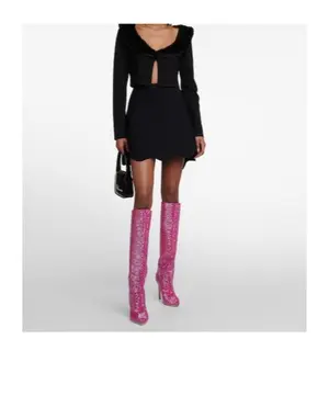Paris Texas Holly Embellished Knee-high Boots