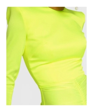 Alex Perry Ruched Satin Gown