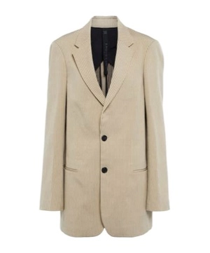 PETAR PETROV Isaac Striped Cotton-blend Blazer - Nude