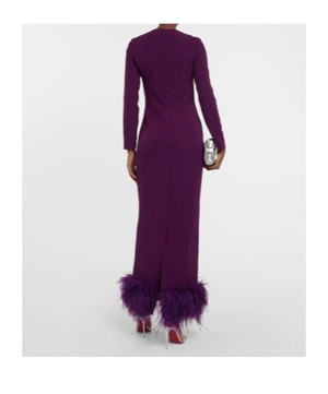 SAFIYAA LONDON Paignita Embellished Crêpe Gown