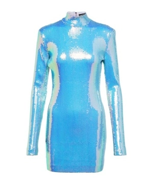 David Koma Sequined Minidress - Blue