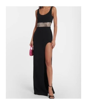 David Koma Embellished Cady Gown