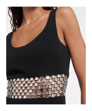 David Koma Embellished Cady Gown
