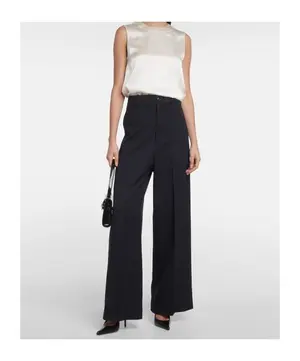 NILI LOTAN Johan Virgin Wool Wide-leg Trousers