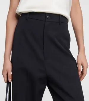 NILI LOTAN Johan Virgin Wool Wide-leg Trousers