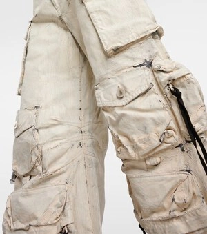 Attico Denim Cargo Pants