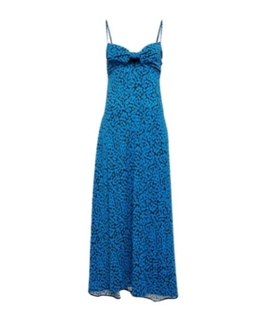 Proenza Schouler Printed Cut-out Maxi Dress - Blue