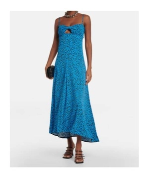 Proenza Schouler Printed Cut-out Maxi Dress