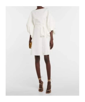 ROKSANDA Bridal Puff-shoulder Crêpe Minidress