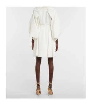 ROKSANDA Bridal Puff-shoulder Crêpe Minidress