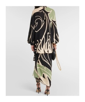 Johanna Ortiz Printed Silk Georgette Blouse