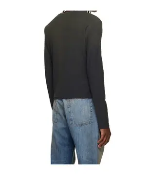 Acne Studios Distressed Logo T-shirt - Faded Black