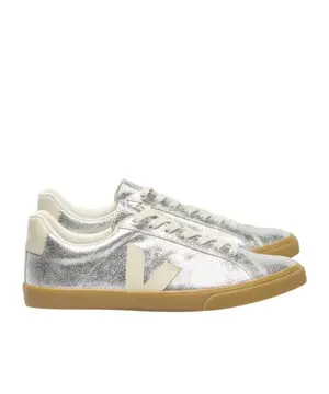 VEJA Round-toe Lace-up Casual Shoes - Silver