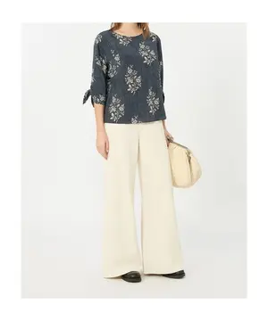 Max Mara Printed Silk Crepe De Chine Blouse