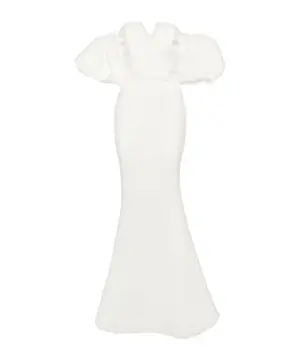 Rebecca Vallance Bridal Genevieve Off-shoulder Crepe Gown - White