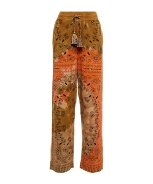 Alanui Tie-dye Cotton Piqué Pants - Brown