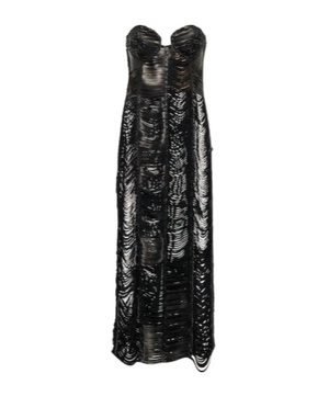 Magda Butrym Leather Midi Dress - Black