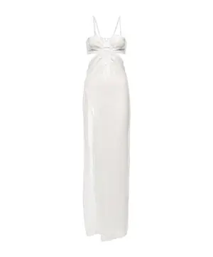 NENSI DOJAKA Bridal Sequined Tulle Gown - White