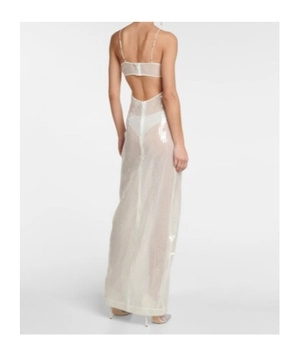 NENSI DOJAKA Bridal Sequined Tulle Gown