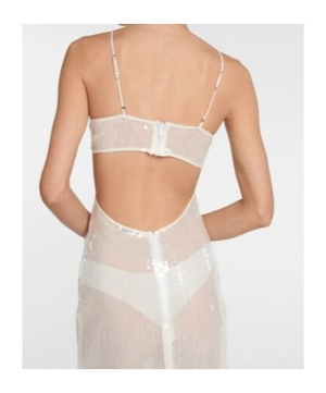 NENSI DOJAKA Bridal Sequined Tulle Gown