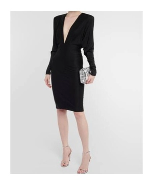 Alexandre Vauthier Satin Midi Dress