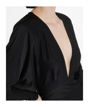 Alexandre Vauthier Satin Midi Dress
