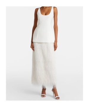 RÓHE Bridal Fringed Wool-blend Maxi Dress