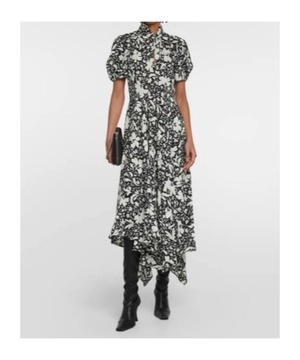 Stella McCartney Floral Silk Midi Dress