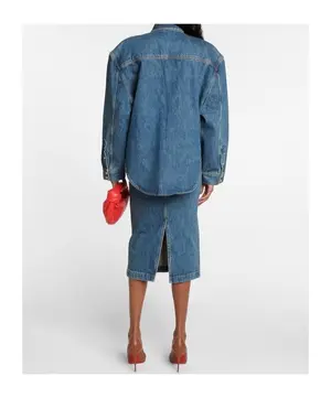 Wardrobe.NYC Denim Jacket With Chest Pockets