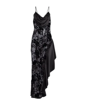 RODARTE Asymmetrical Bias Slip Dress - Black