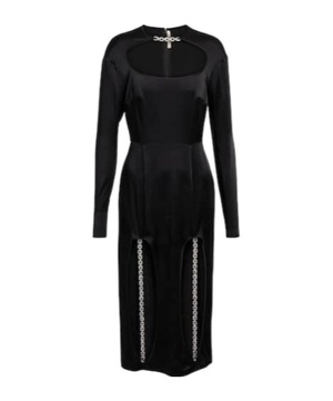 CHRISTOPHER KANE Cutout Embellished Midi Dress - Black