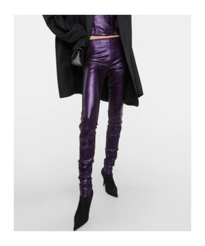 Stouls Metallic Leather Leggings