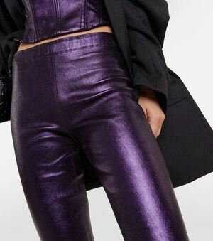 Stouls Metallic Leather Leggings