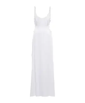 Galvan Bridal Pearled Cove Cutout Gown - White