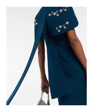SAFIYAA LONDON Embellished Crepe Gown
