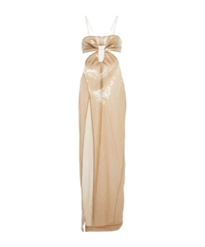 NENSI DOJAKA Sequined Cutout Maxi Dress