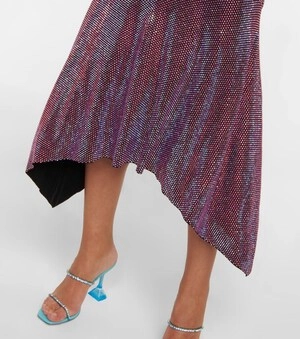 Alexandre Vauthier Metallic Ruched Maxi Dress