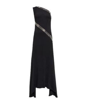 Stella McCartney Embellished One-shoulder Maxi Dress - Black